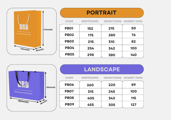 Paper Bag Printing - Brown Paper Bag Supplier Malaysia - DRB Printing